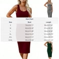 Gray Juniors Crewneck Dress for Women Sleeveless Spaghetti Strap Midi ...