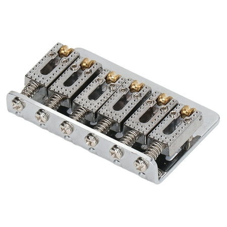6 Strings Electric Guitar Bridge,65mm Metal Guitar Hardtail Fixed ...