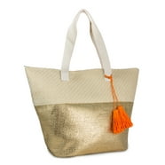 Magid Women's Leopard Beach Tote Bag with Tassel - Walmart.com
