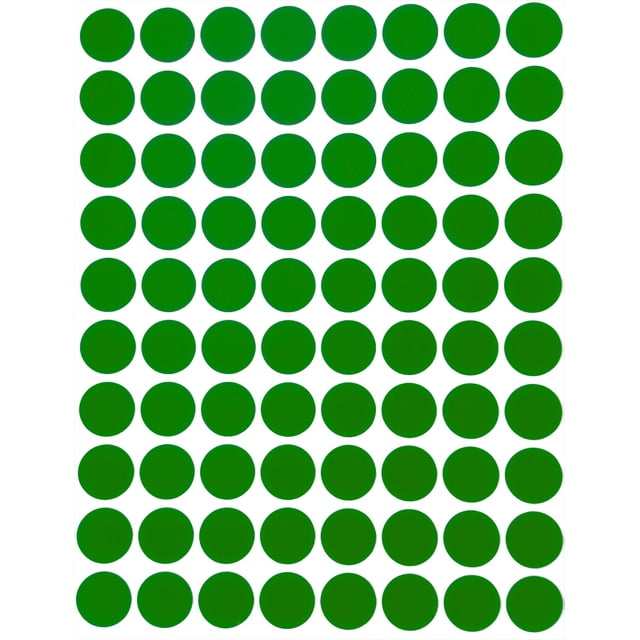Royal Green Round Dot Stickers Small, Circle Labels Stickers for Easy ...
