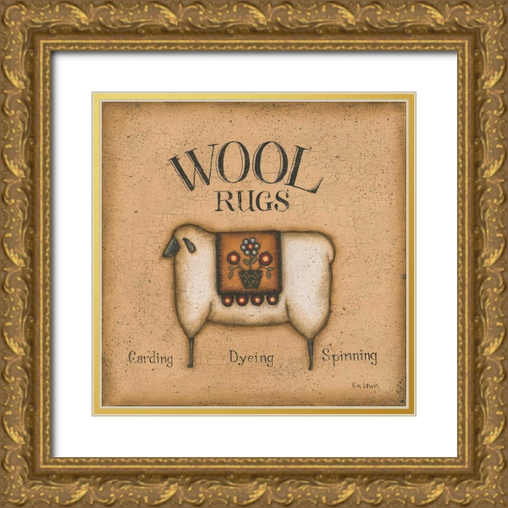 Lewis, Kim 20x20 Gold Ornate Wood Framed with Double Matting Museum Art ...