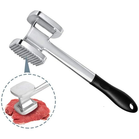 Meat Tenderizer Mallet Pounder Hammer Dual Sided for Flattening and ...