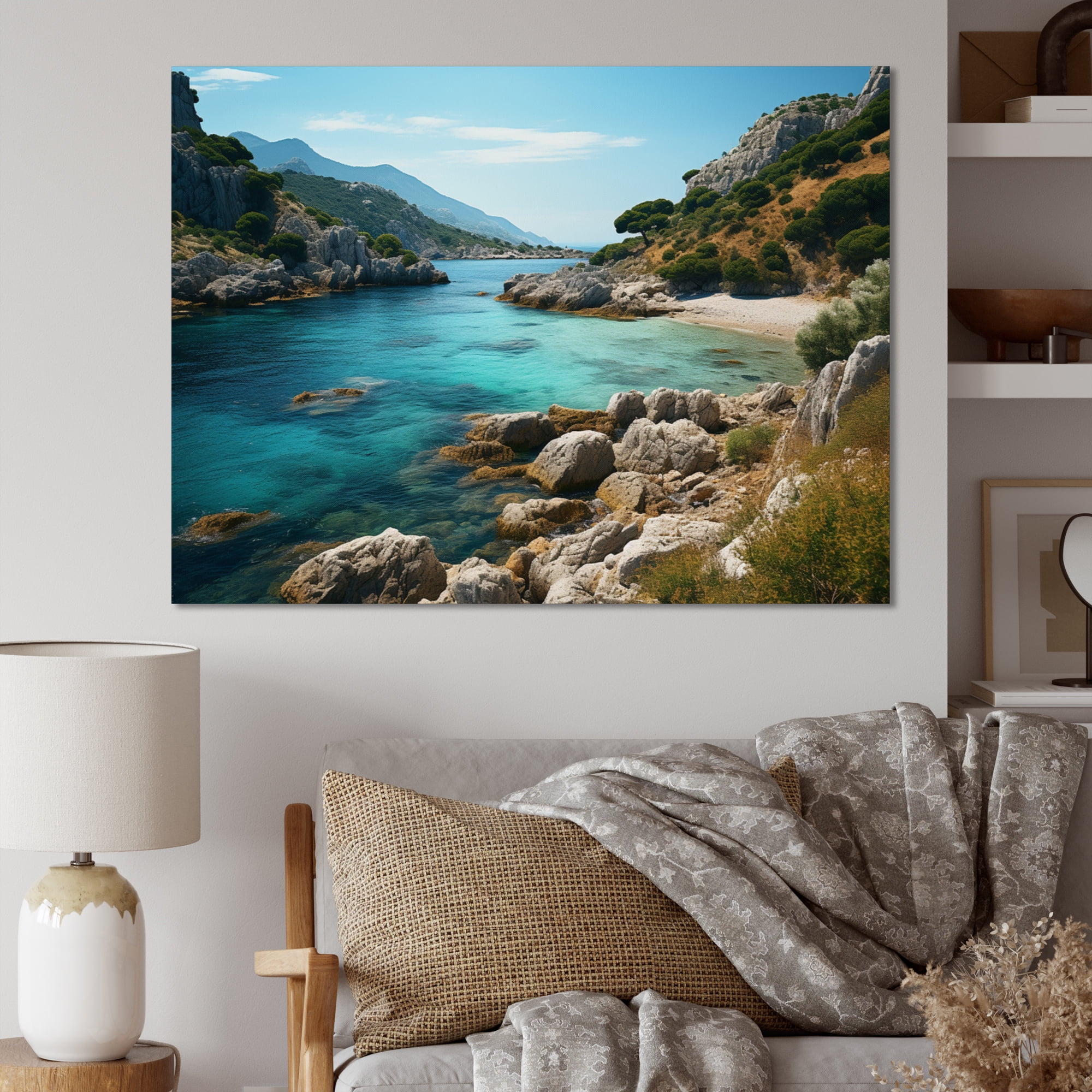 Click here for Designart Greece Oversized Wall Art Decor  Greece... prices