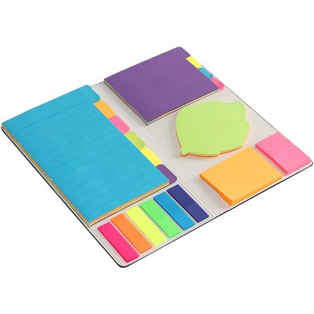 Multibey Colored Divider Sticky Notes Set with Index Tabs PET Color ...