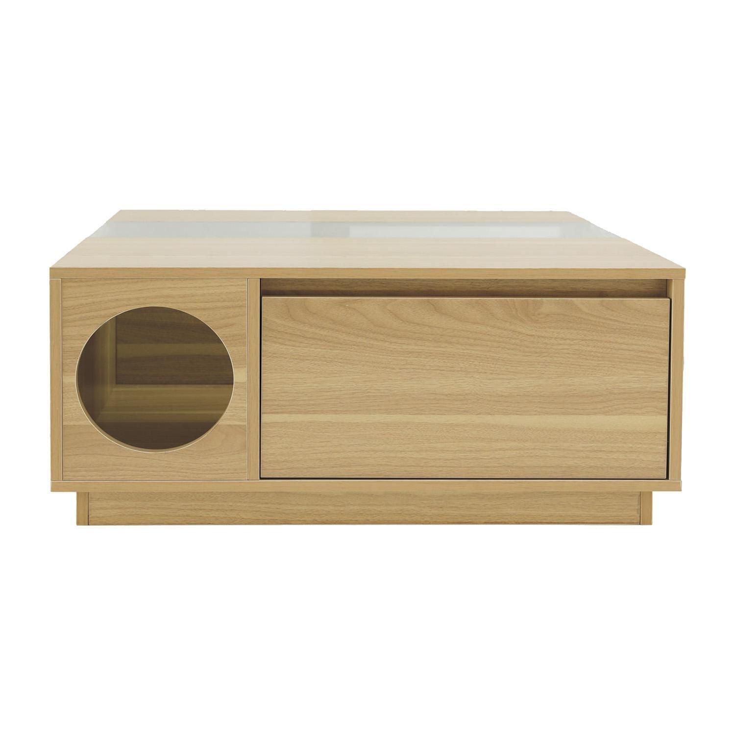 Click here for Instachew Yume Cat Play And Coffee Table Oak One S... prices
