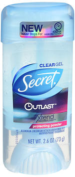 3 Pack - Secret Outlast Antiperspirant & Deodorant Clear Gel ...