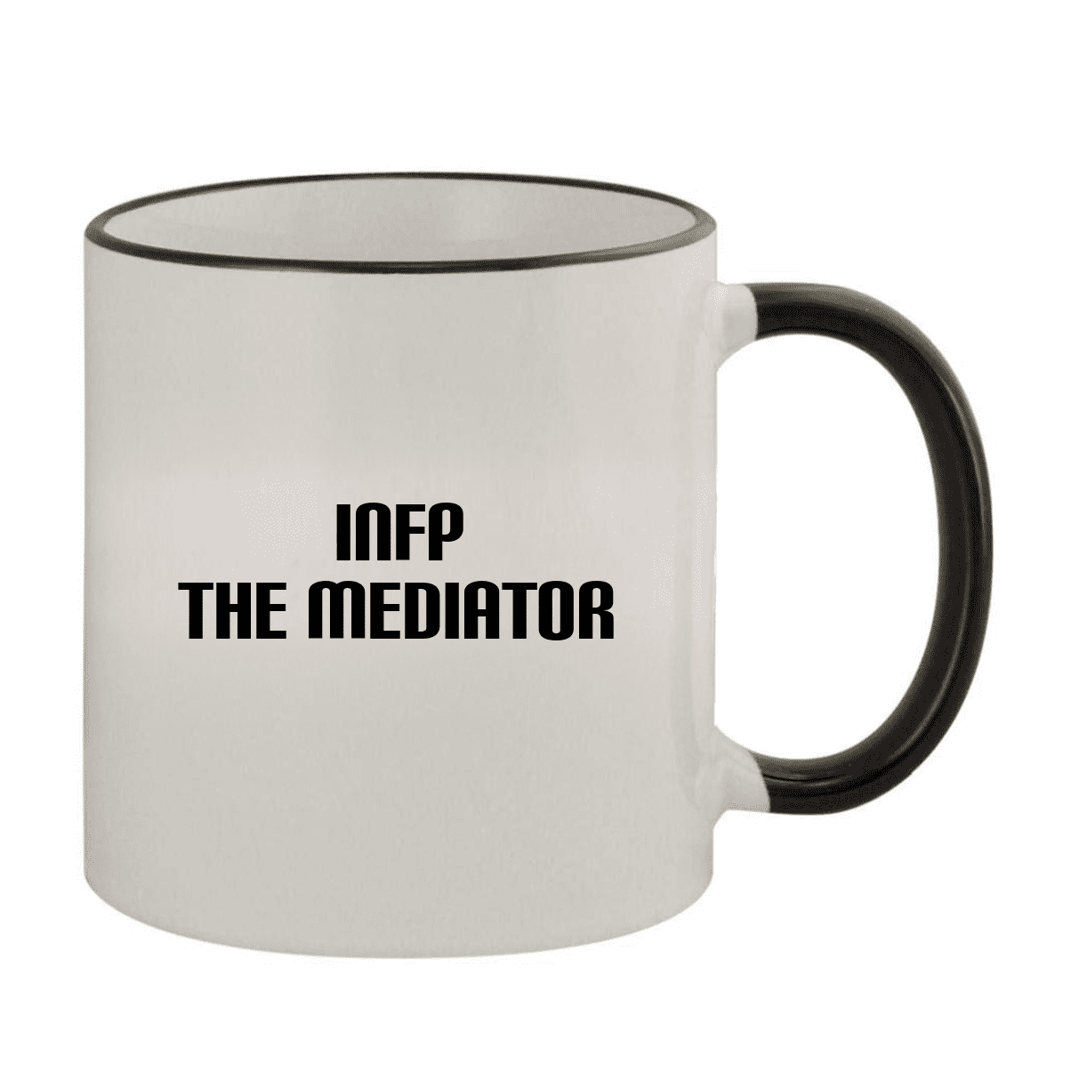 INFP The Mediator - 11oz Colored Rim and Handle Coffee Mug, Black ...