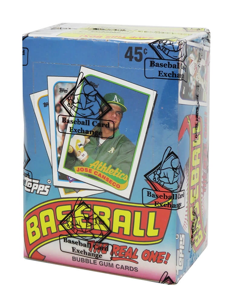 1989 Topps Baseball Unopened Wax Box BBCE Sealed Wrapped - 36 Packs ...