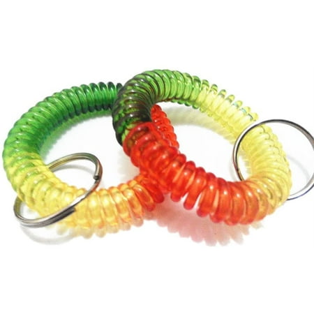 10Pcs Rainbow Gradual Change Color Flexible Plastic Coil Expand ...