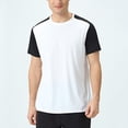 BSDJILFG Mens Quick Drying T-Shirts,Color Blocked Dad Shirts for ...