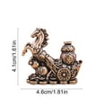 Small Horse Statue Copper Alloy Material Hand Carved Desktop ...
