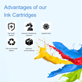 Prof Kolor 63XL Ink Cartridges for HP DeskJet, Envy, OfficeJet Printers ...