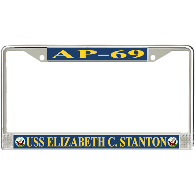 USS Elizabeth C. Stanton AP-69 License Plate Frame - Walmart.com