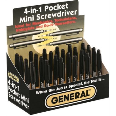 General Tools 807SX 1/4-Inch Straight and No. 2 Crosspoint Ratchet ...