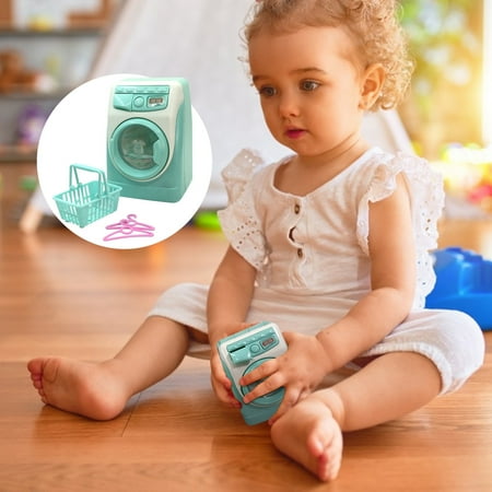 SUWHWEA Mini Pretend Play Toy Simulation Washing Machine Toys Children ...