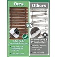 0.6in Thicken Carbonized Wooden Garden Pathway - 8ft Anti-Slip Weather ...