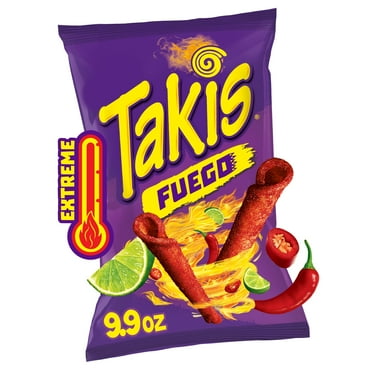 Takis Fuego Duos 3 oz Snack Size Bag, Hot Chili Pepper, Lime ...