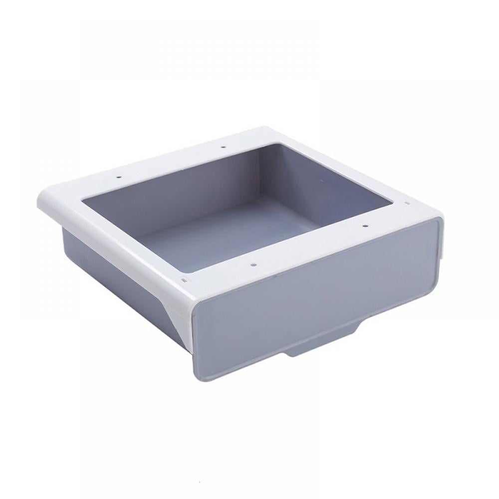 Punch-free Under Desk Drawer - Self-Stick Hanging Hiding Office Desk ...