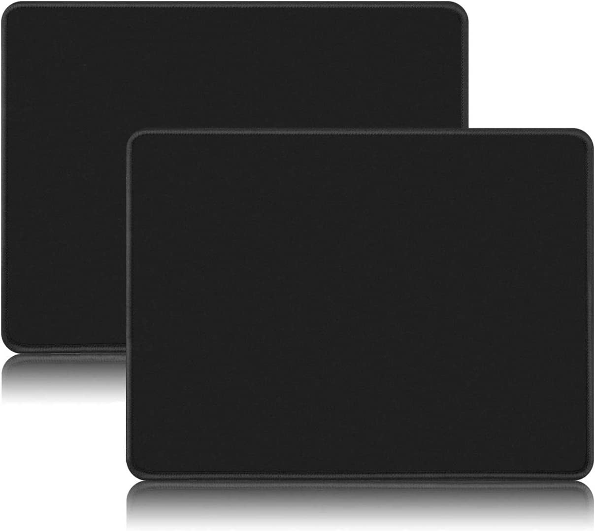 Kriture Mouse Pad 2 Pack with Stitched Edge, Non-Slip Rubber Base ...
