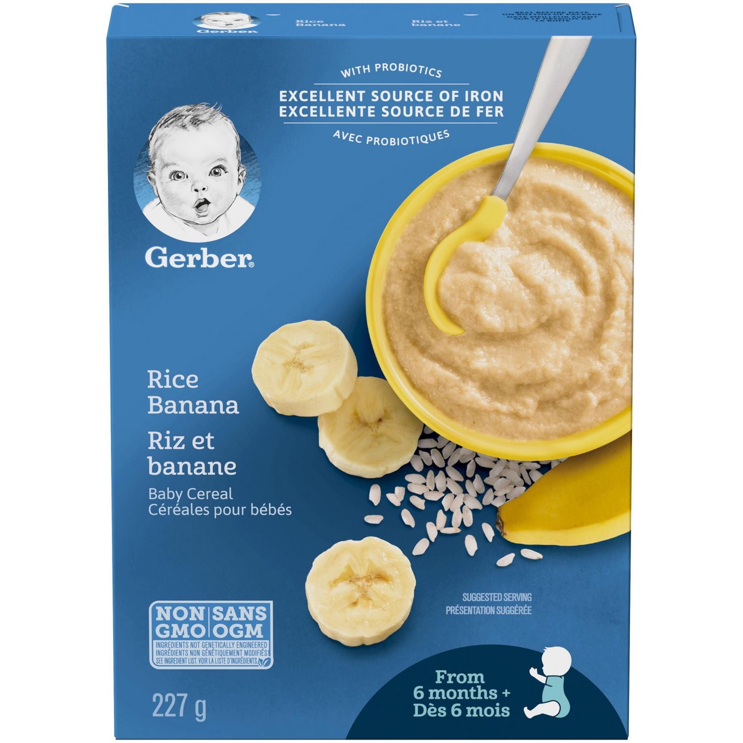 GERBER® Stage 2 Rice Banana Baby Cereal 227 g - Walmart.ca