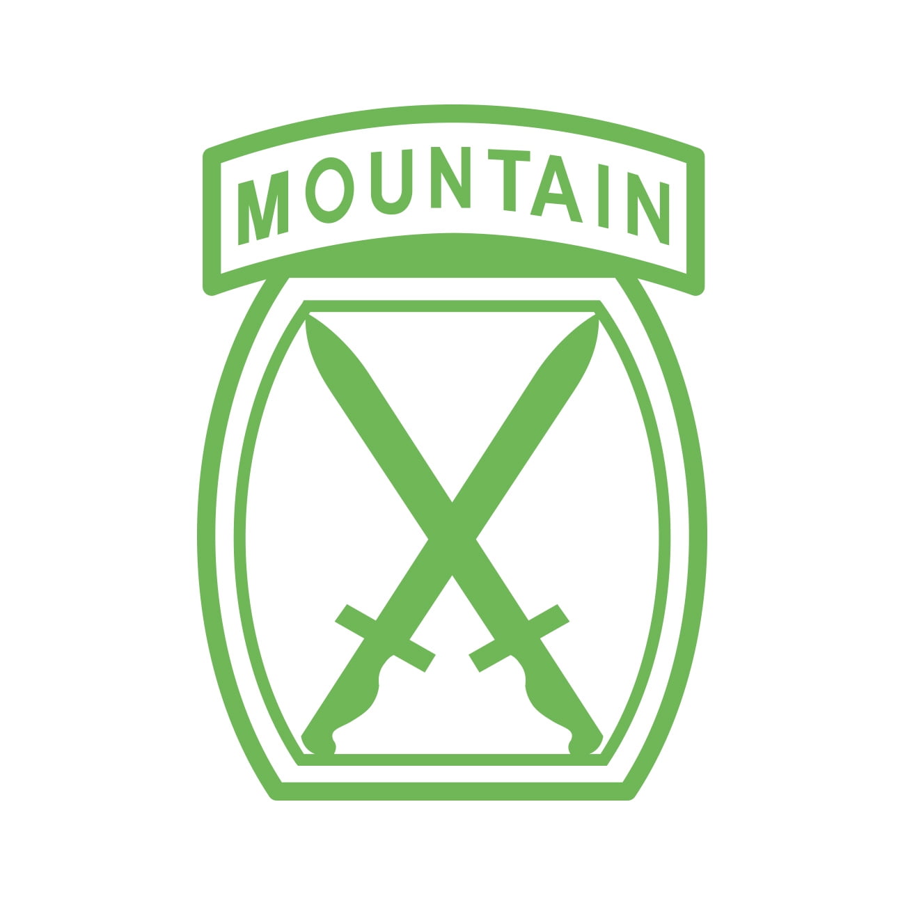 10th Mountain Division Sticker Decal Die Cut - Self Adhesive Vinyl ...