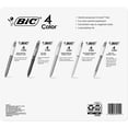 BIC 4-Color Retractable Ball Point Pens, 7-Count, Assorted Colors ...