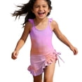 EliteGoogv Little Girls One Piece Swimsuit Sleeveless Straps Solid ...