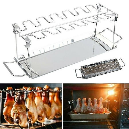 Roast Chicken Wing Leg Rack Stainless Steel Bbq Grill Outdoor Party ...