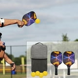 Pickleball Paddle Set 4x Pickleballs Balls with Carry Bag Pickleball ...