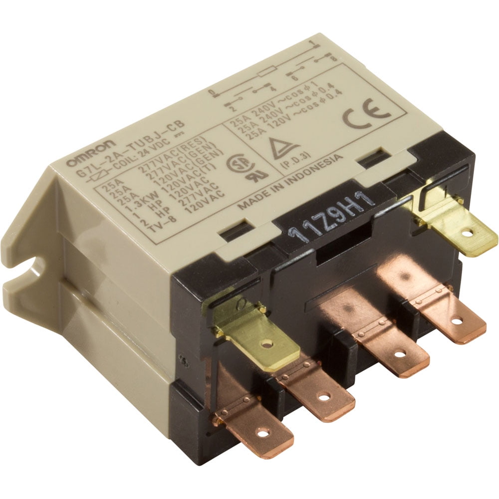 Relay, Omron, DPST, 24VDC - Walmart.com