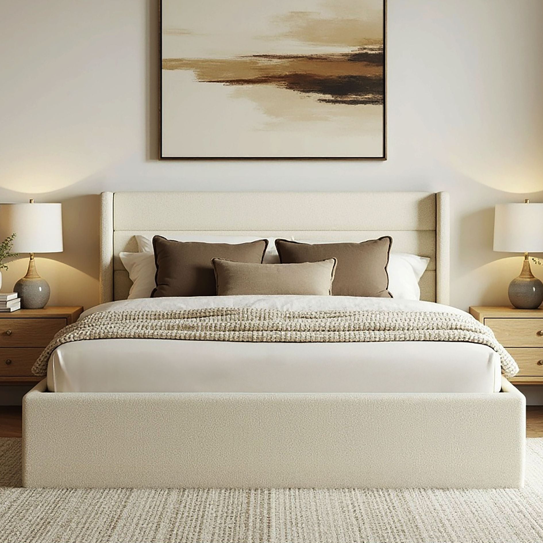 Click here for Aykah Furniture Aykah Zir Double Size Bed Frame Wi... prices