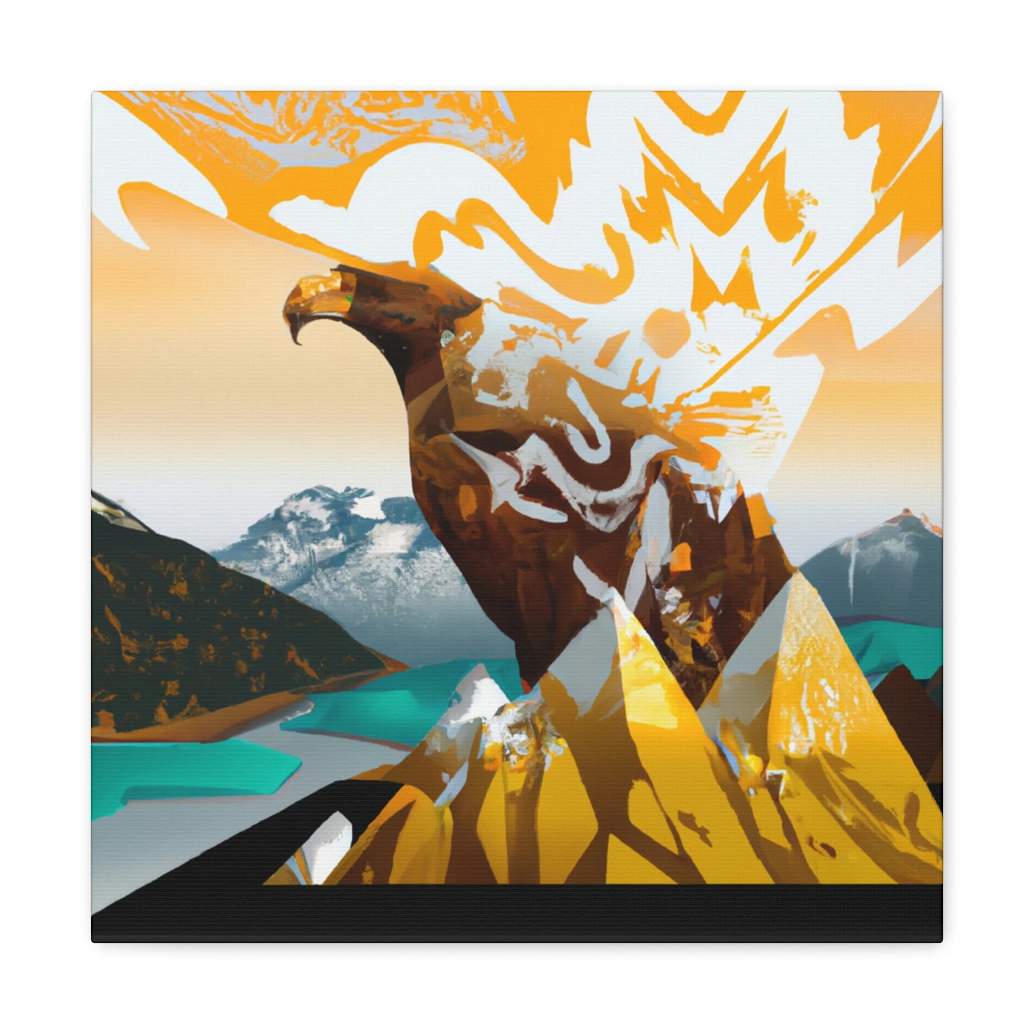 Golden Eagle Soaring High - Canvas - Walmart.com