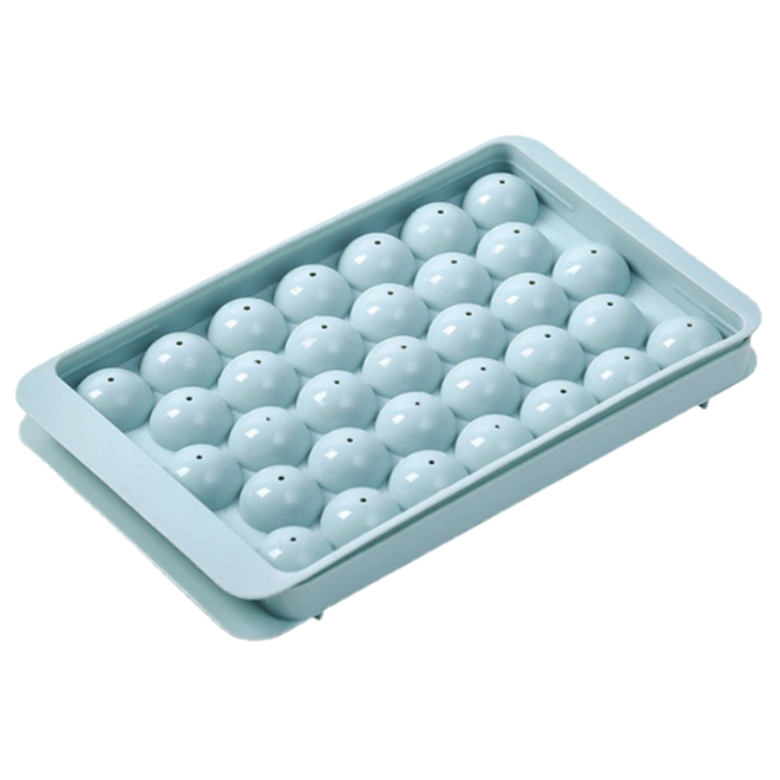 Hahasong 33-Grid Ice Ball Maker with Lid - DIY 3D Round Ice Cube Tray ...