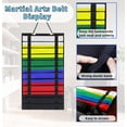 Karate Belt Display Rack - Holds 12 Belts, High-Density Felt Material ...