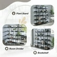 5 Tier Open Bookcase,71" Freestanding Bookshelf with Upright Panels ...