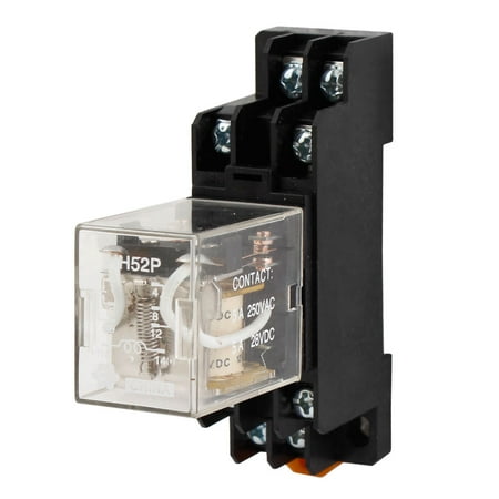 DC12V Coil DPDT Electromagnetic Power Relay 5A 250VAC w Socket | Walmart Canada