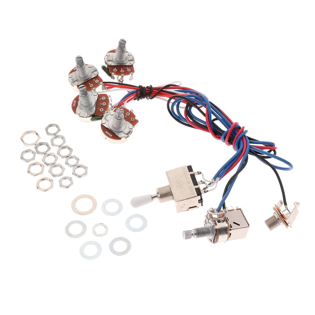 Set de Interruptor de Palanca Potenciómetro A500K,B500K Cableado para ...