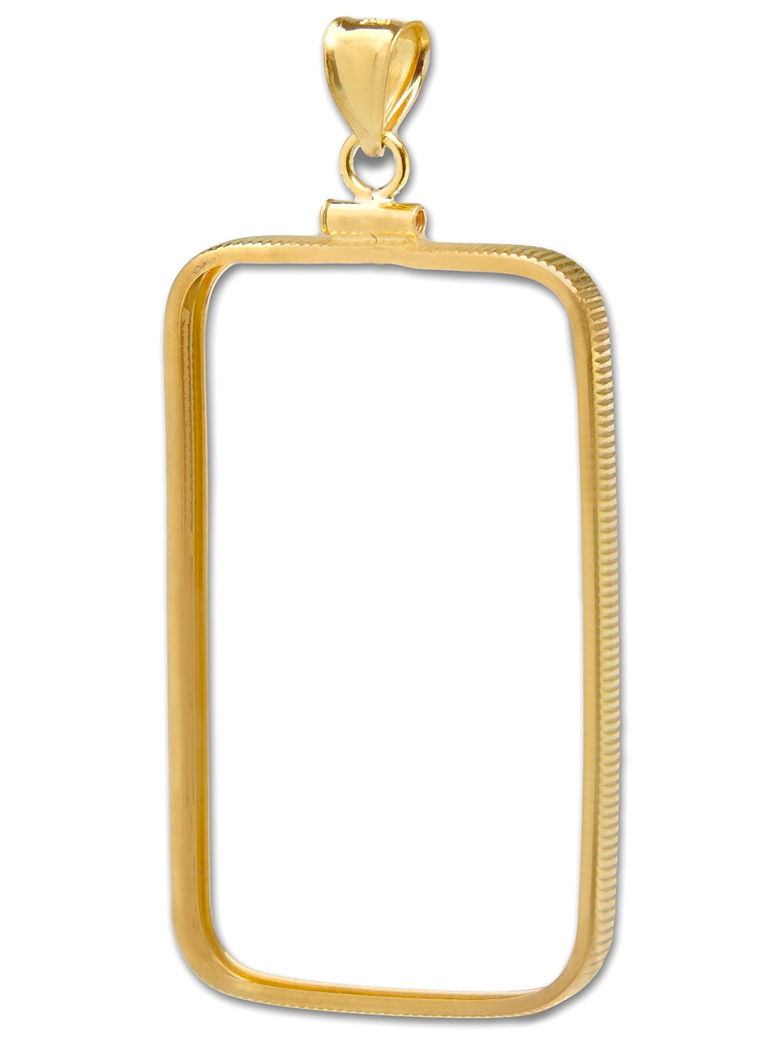 14K Gold Screw-Top Plain-Front Bezel (1 oz Gold Bar) - Walmart.com