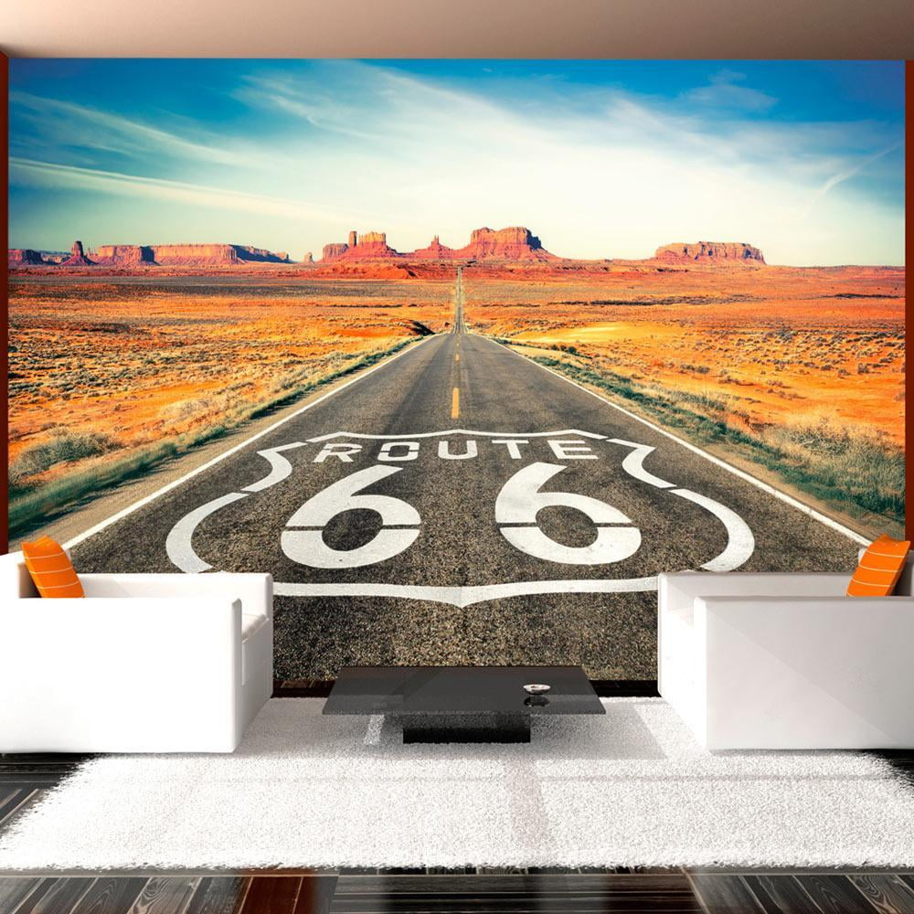 Tiptophomedecor Landscape Wallpaper Wall Mural - Route 66 - Walmart.com