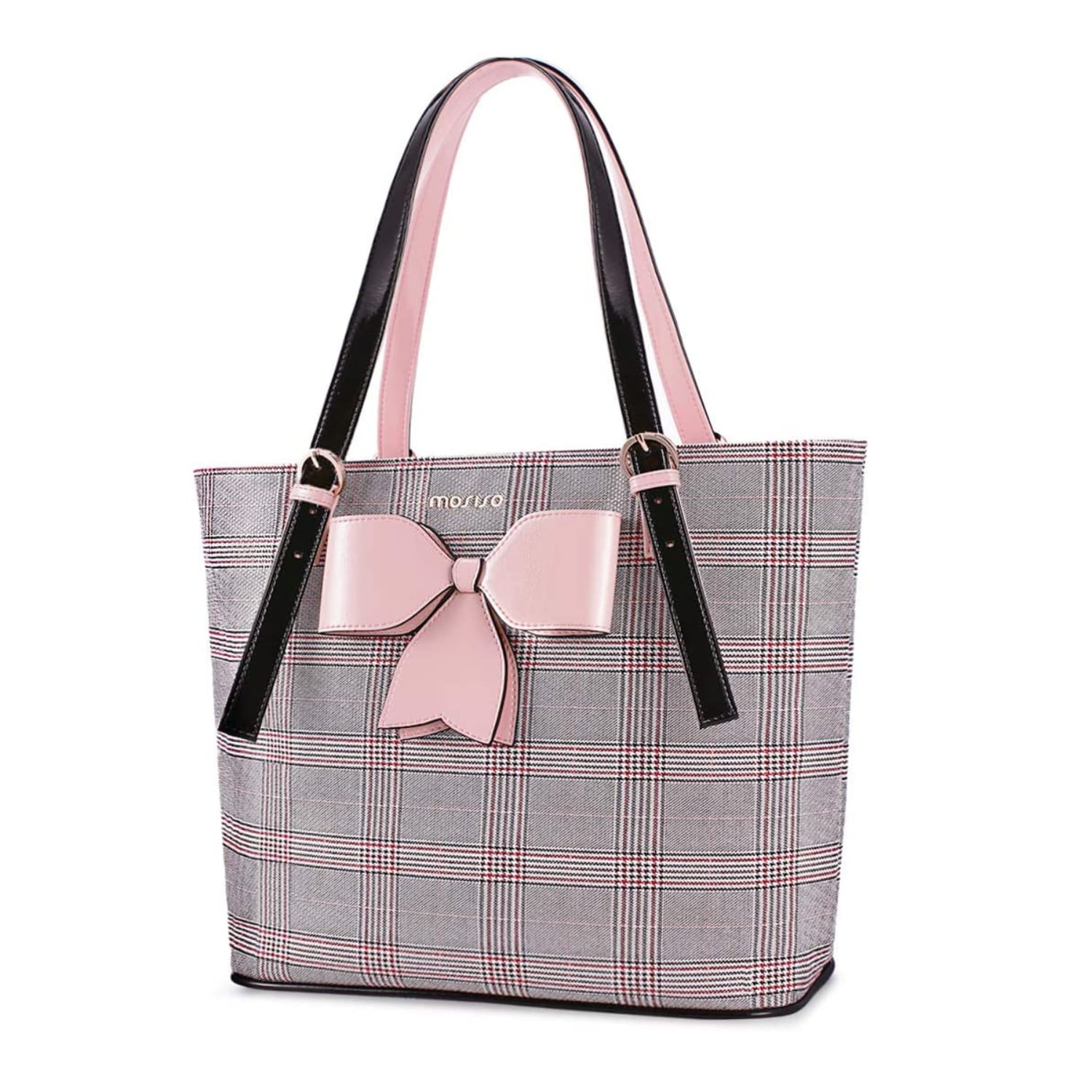 Mosiso Laptop Tote Bag for Women, PU Leather Large Capacity Travel ...