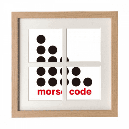 Point-to-point Representation Morse Code Frame Wall Tabletop Display 4 ...