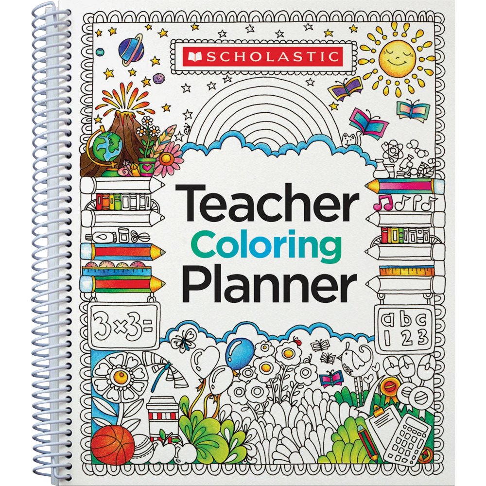 Scholastic Doodle Weekly/Monthly Teaching Planner, Multi - Walmart.com ...
