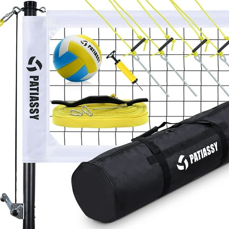 Portable Professional Volleyball Net Outdoor Volleyball Set for ...
