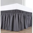 Bed Skirt - Wrap Around Bed Skirts Elastic Dust Ruffles, Easy Fit ...