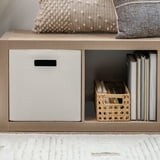 Better Homes & Gardens 5-Cube Vertical Storage Organizer, Natural ...