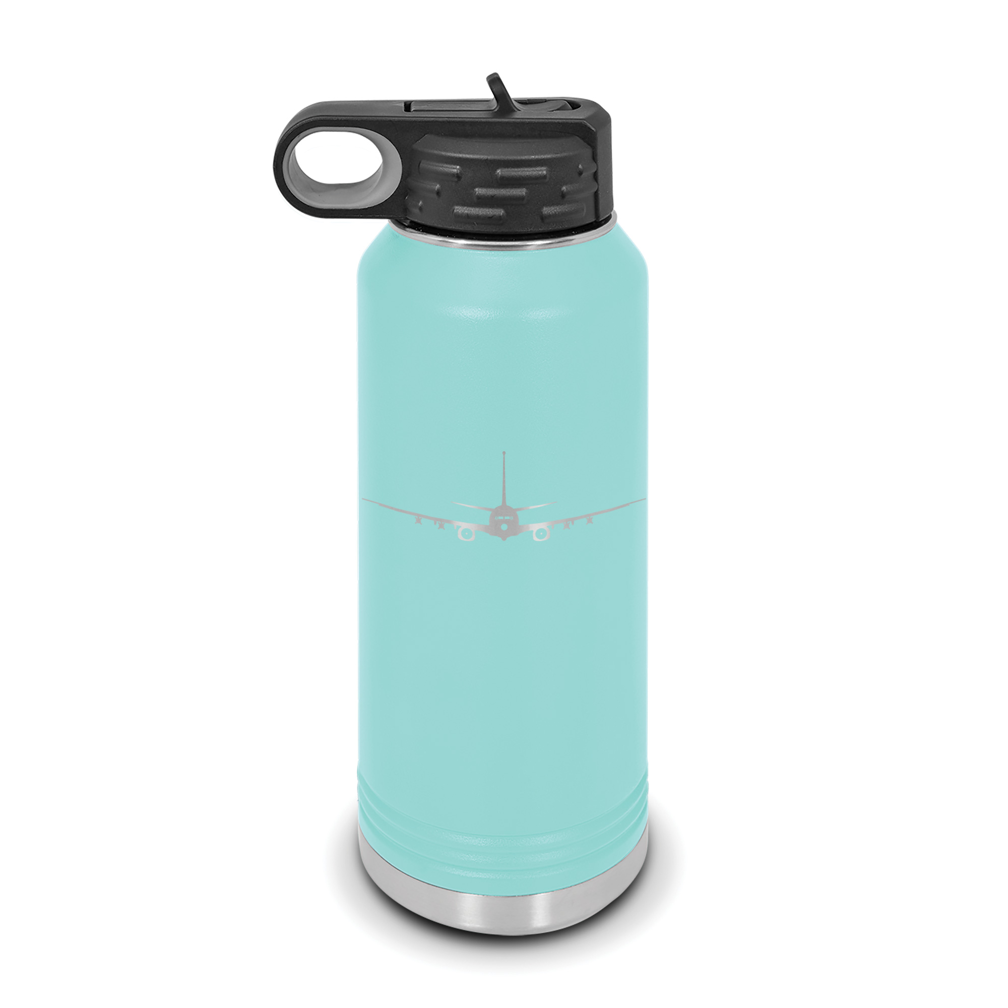 P-8A Poseidon Water Bottle 32 oz - Laser Engraved w/ Flip Top Removable ...