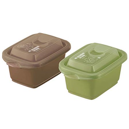 Skater fluffy storage container 240ml 2P Side dish container Seal ...