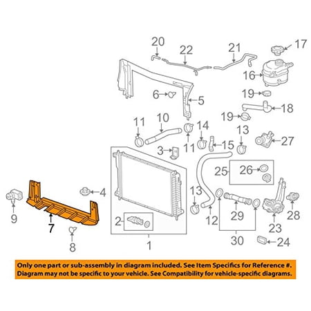 GM Genuine 22871195 Radiator Air Deflector, Lower, Regular | Walmart Canada