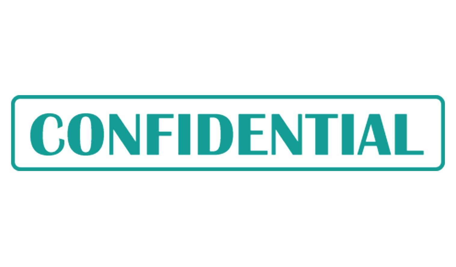 Printtoo Confidential Self Inking Rubber Stamp Pre-Inked Office Stamp ...