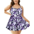 Zenbriele Womens Plus Size Swim Dress Bathing Suits Flowy Tankini